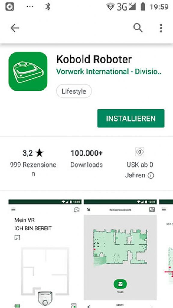 Vorwerk-Kobold-VR300-App-Playstore - Akku- und Roboter-Staubsauger